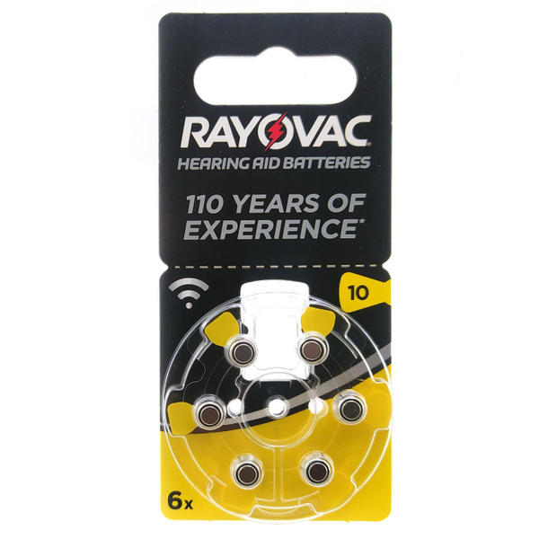 Rayovac Батарейка PR70 (ZA10, V10, DA230), Воздушно-цинковый тип, 1,45 В, 6 шт - купить с ...