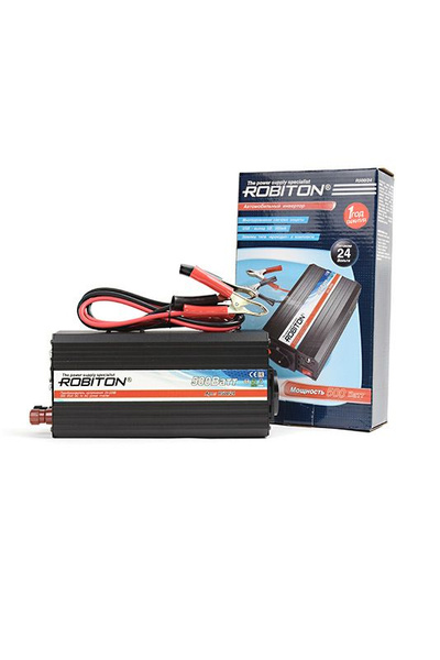 Инвертор 24V-220V ROBITON R500/24V 500W с USB выходом (24В) - купить с доставкой по выгодным ...