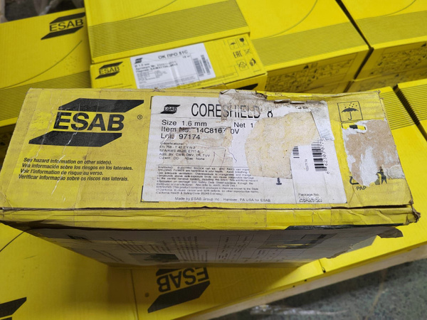 Проволока порошковая ESAB Coreshield 8 1,6мм 1/11.3кг самозащитная - купить с доставкой по ...