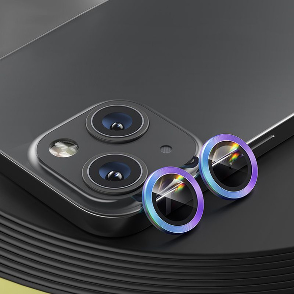 Защитные линзы фиолетовые для камеры iPhone 14 / 14 Plus и iPhone 15 / ...