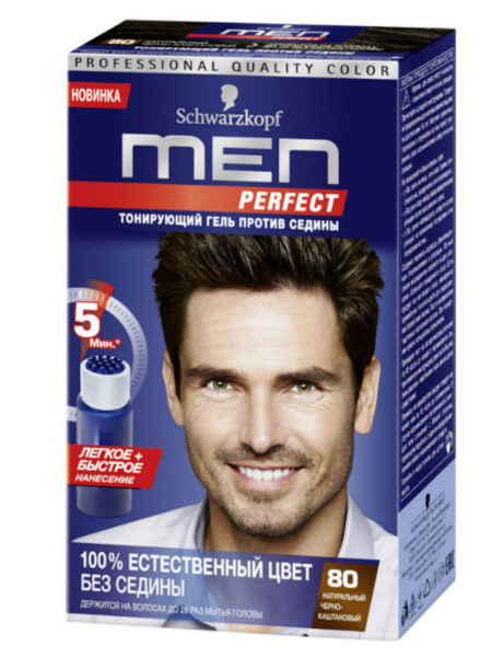 Schwarzkopf Men Perfect краска для волос тонирующий гель против седины ...