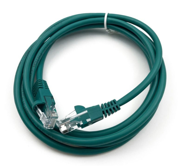 Кабель RJ-45 Ethernet Buro UTP 4 пары cat5E CCA molded 2м зеленый RJ-45 ...