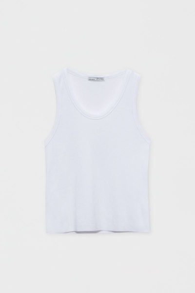 Футболка Pull&Bear, размер 40, 42, цвет бежевый, 100% хлопок - купить по выгодной цене в ...