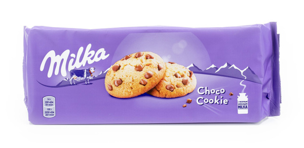 Печенье Милка / Milka Choco Cookie с кусочками молочного шоколада, 168г ...