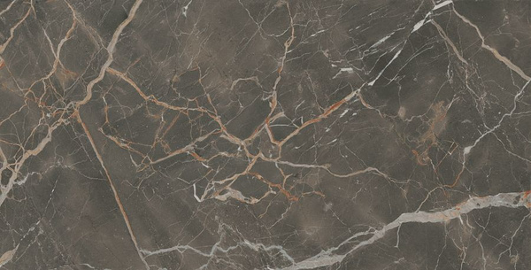 Керамогранит Coliseumgres Pompei Brown Nat 45x90 610010002329 под мрамор, с рисунком ...