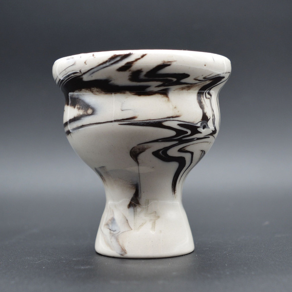 Чашка для кальяна BLACKSTONE nerikomy marble UPG/УПГ прозрачная глазурь ...