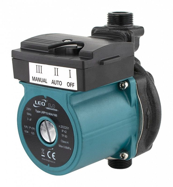 Электрический насос Leo LRP15-90A-160 купить c доставкой на OZON по низкой цене (841810180)