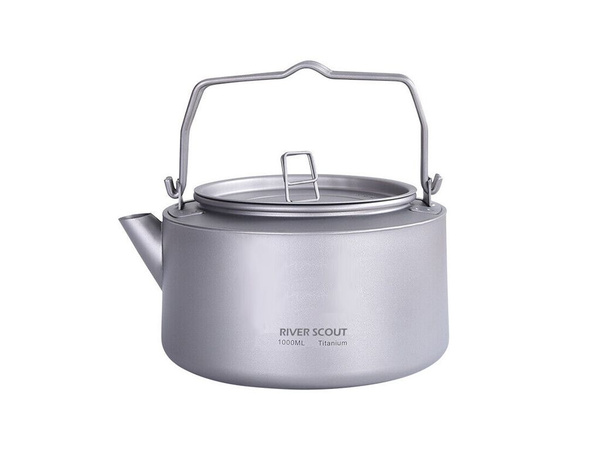 Чайник титановый для дома и кемпинга River Scout TT-01Lt 1000 мл ...