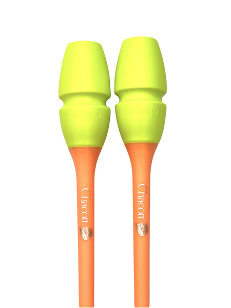 Булавы резиновые Chacott 45,5 см абрикос-зеленый (цв. 383) - купить по низкой цене в интернет ...