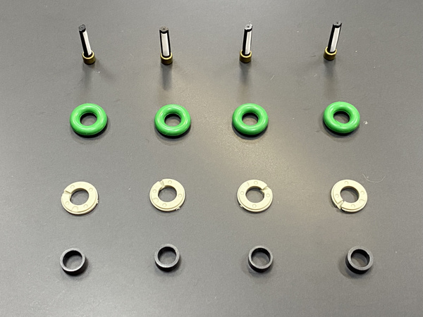 Комплект колечек топливной форсунки на 4 штуки / ремкомплект форсунок ...