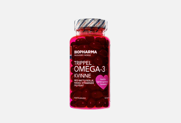 Тройная омега biopharma trippel omega-3 kvinne - купить с доставкой по ...