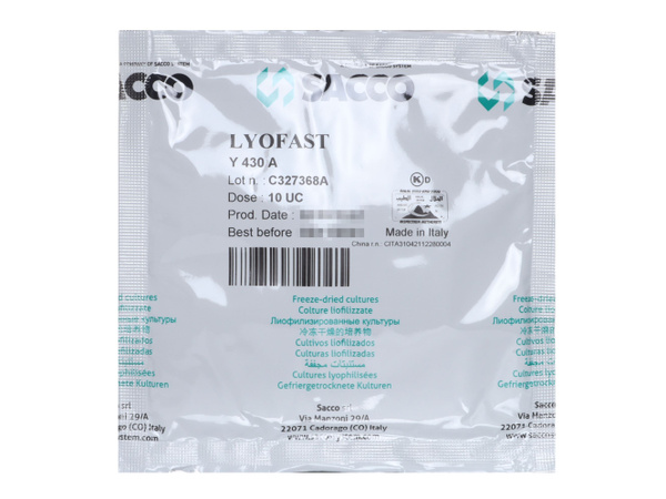 Закваска для йогурта Lyofast Y 430 A 10UC на 250 - 2000 л - купить с ...