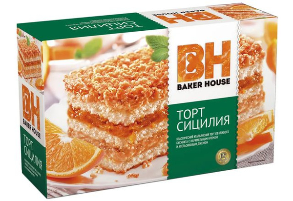 Baker House Торт Сицилия,350 г - купить с доставкой по выгодным ценам в ...