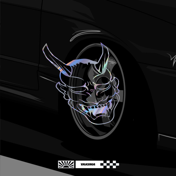 Oni Demon - JDM Голографическая наклейка на автомобиль Аниме - купить ...