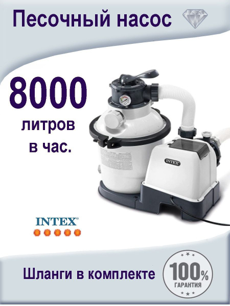 Песочный фильтр для бассейна на 8000 л/ч - купить с доставкой по ...
