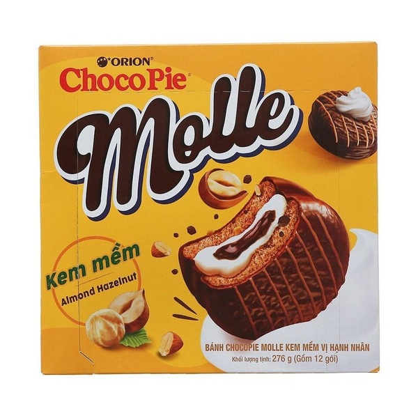 Орион Чоко Пай Миндаль Фундук Orion Choco Pie Molle Almond Hazelnut