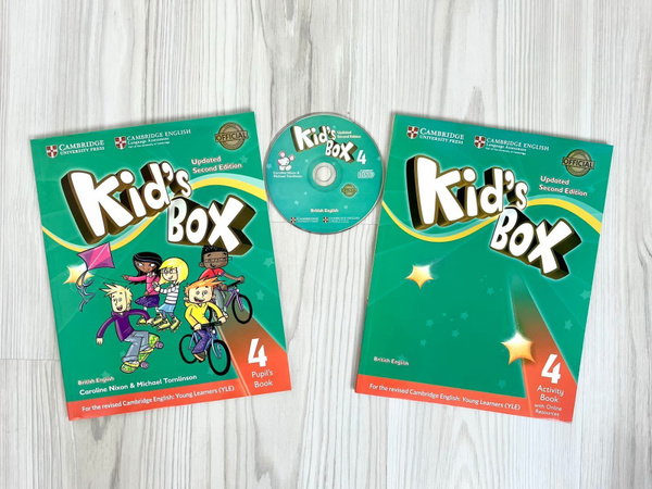 Kids Box 4 (2nd edition) Комплект-Учебник + Рабочая Тетрадь + Диск ...