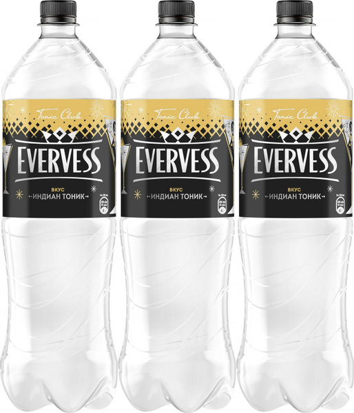 Газированный напиток Evervess Индиан Тоник сильногазированный 1,5 л ...