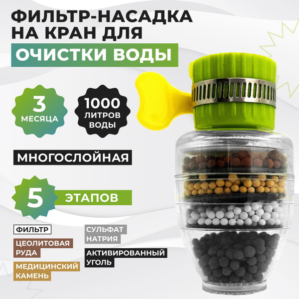 Фильтр-насадка на кран ДИФ Company, Удаление хлора, Устранение ...