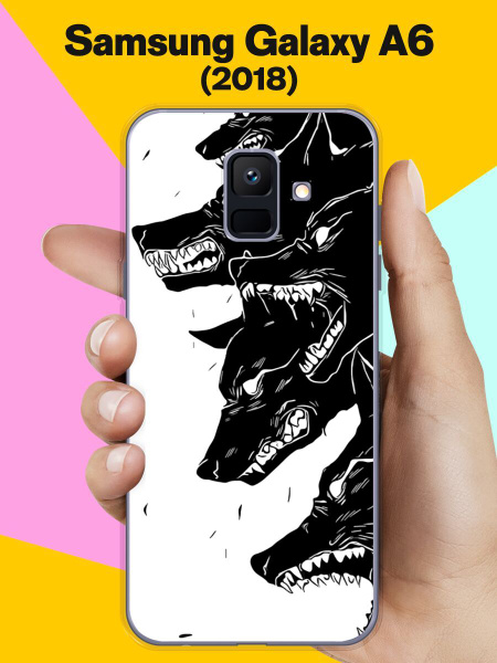 Силиконовый чехол на Samsung Galaxy A6 (2018) Волки / для Самсунг ...
