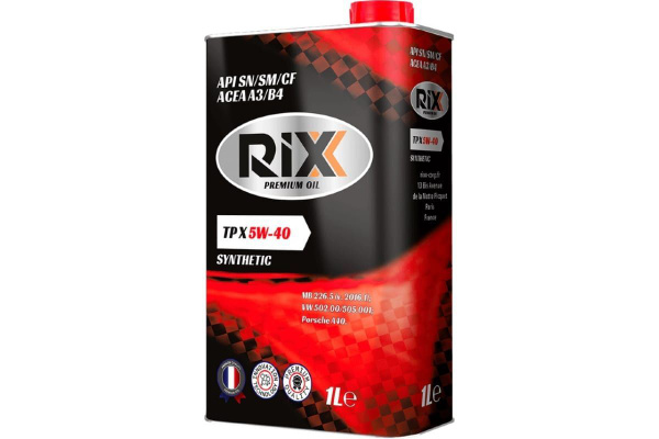 Масло моторное RIXX 5W-40 Синтетическое - купить в интернет-магазине ...