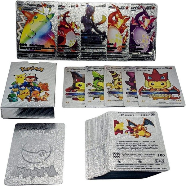 Редкие игровые карты Pokemon Tabletop Game 55 Silver Kids Birthday ...