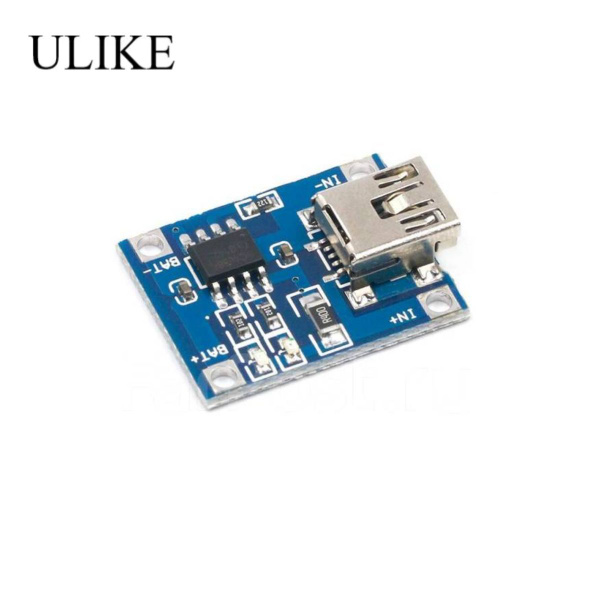 Модуль заряда ULIKE TP4056 Mini USB 5V/1A для Li-ion 18650 аккумуляторов - купить с доставкой по ...