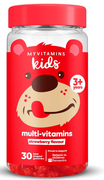 Multi-vitamins Kids Gummie 30 gummies Strawberry Myvitamins / Витаминно ...