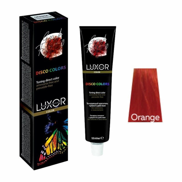 LUXOR PROFESSIONAL/Оранжевый тонирующий гель для волос прямого действия ...