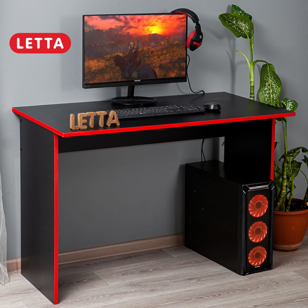 Игровой компьютерный стол LETTA Геймерский компьютерный стол_L0777 ...