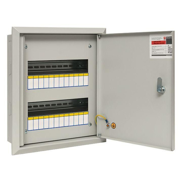 Щит распределительный ЩРВ-24(з) на 24 модуля IP31 стальной электрощит с замком металлический ...