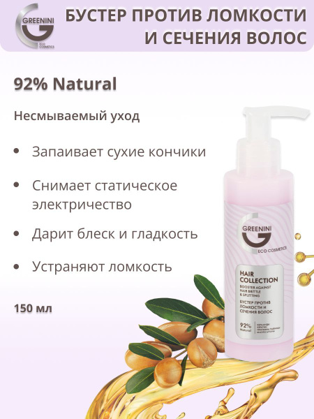 Greenini Флюид для волос, 150 мл - купить с доставкой по выгодным ценам ...