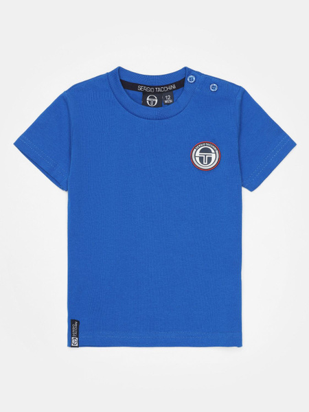 Футболка Sergio Tacchini, размер 92, цвет синий, 95% хлопок; 5% эластан ...