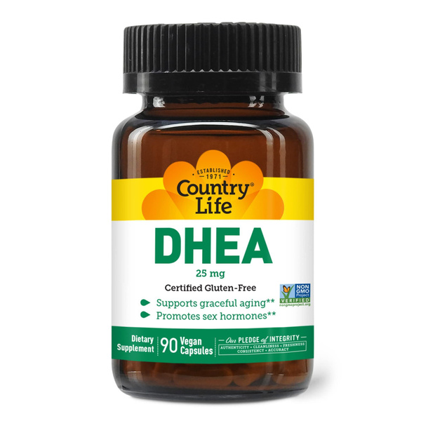 Дгэа 25 мг 90 капсул - Country Life, DHEA, 25 mg, 90 Vegan Capsules ...