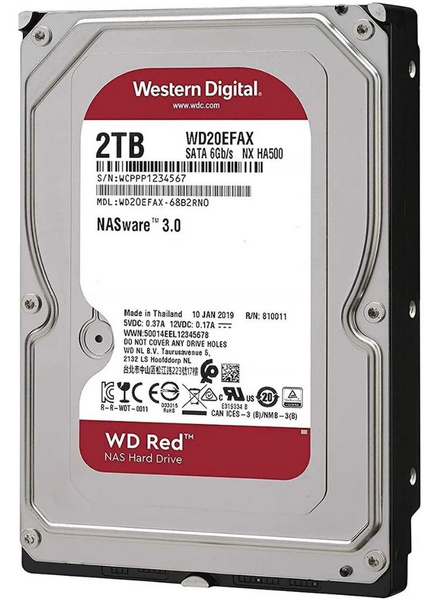 2 ТБ Внутренний жесткий диск Western Digital WD20EFAX (WD20EFAX ...