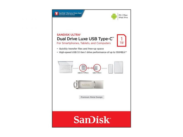USB-флеш-накопитель SanDisk x Ultra Dual Drive Luxe 1 ТБ - купить по ...