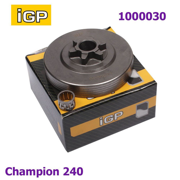 Чашка сцепления / звёздочка ведущая 3/8" Р 6Z Champion 240 монолит+подшипник IGP 1000030 купить ...