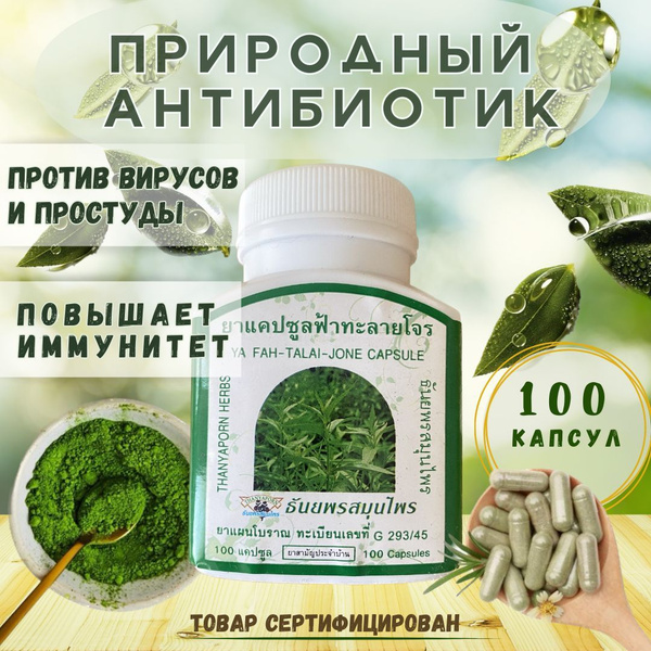 Фа Талай Джон Ya Fah-Talai-Jone capsule - купить с доставкой по ...