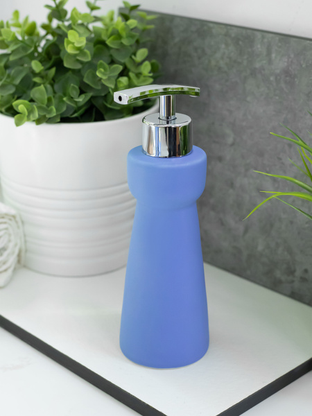 PROFFI HOME Дозатор для жидкого мыла, механический, голубой, "CHANTI", керамика купить c ...