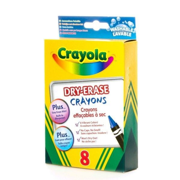 Crayola Мелки, вид мелка: Восковой, цветов: 8 шт. - купить с доставкой ...