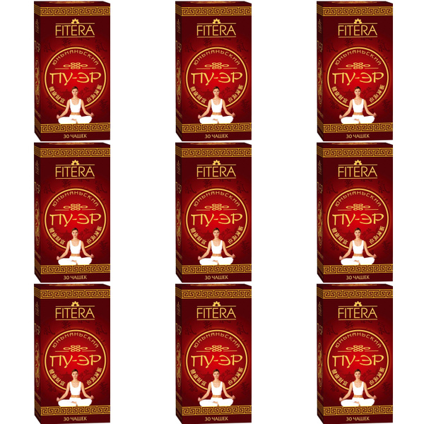 FITERA Чай Пу-Эр Лимонный 30 п х 2 гр, 9 уп - купить с доставкой по ...