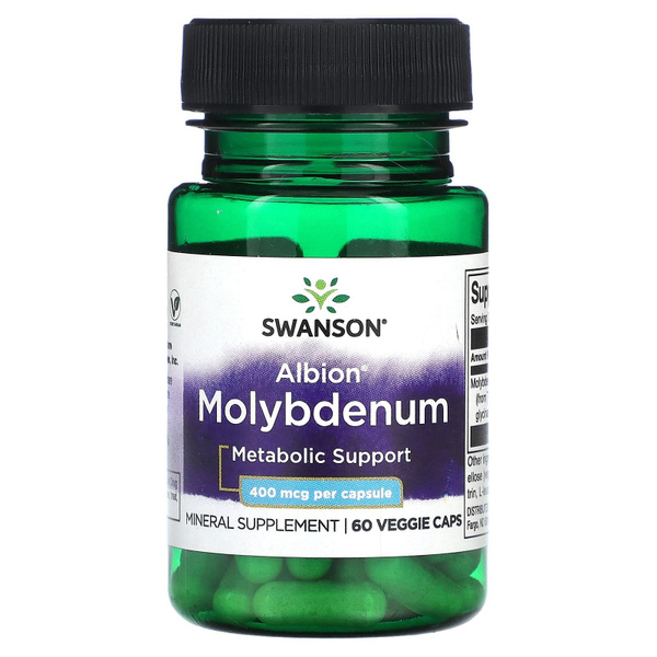 Молибден глицинат 400мг 240 капсул Albion Molybdenum glycinate хелат ...