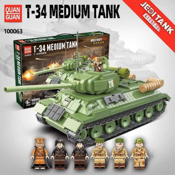 Конструктор танки военные ссср,T-34,совместим с лего,набор 1113 деталь ...