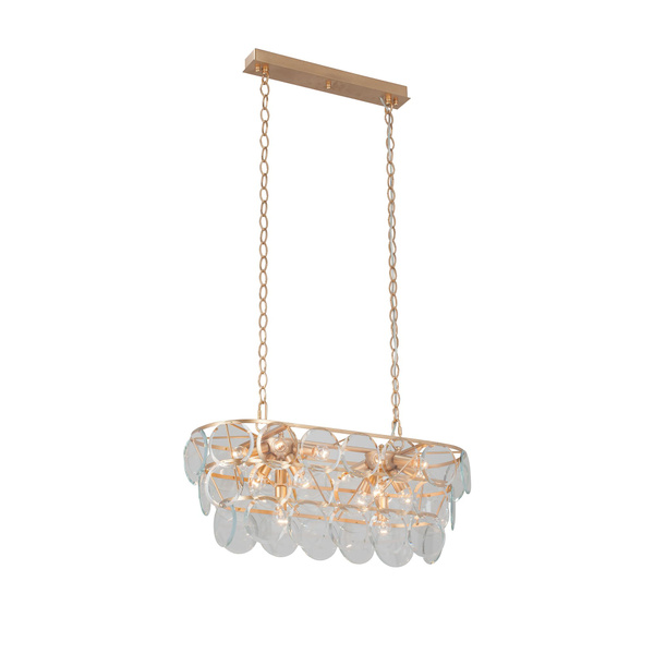 Люстра подвесная Vitaluce V58340-8/18, 18 ламп, E14 макс. 40Вт, 54м2, цвет золото. - купить по ...