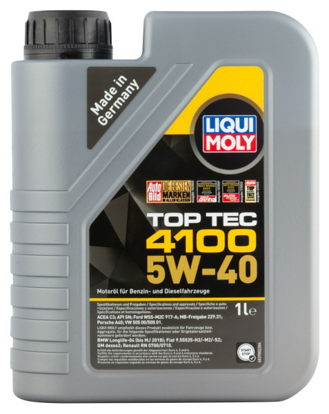 Масло моторное Liqui Moly 5W-40 НС-синтетическое - купить в интернет ...