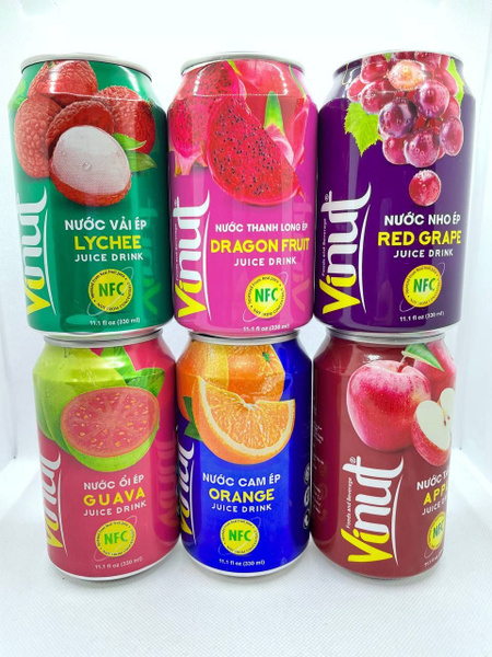 Напиток сокосодержащий VINUT, 330 мл, микс 6 шт. ( - купить с доставкой по выгодным ценам в ...