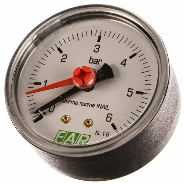 Манометр FAR FA 2500 06, d 63, 1/4", торцевое соединение, 0-6 бар ...