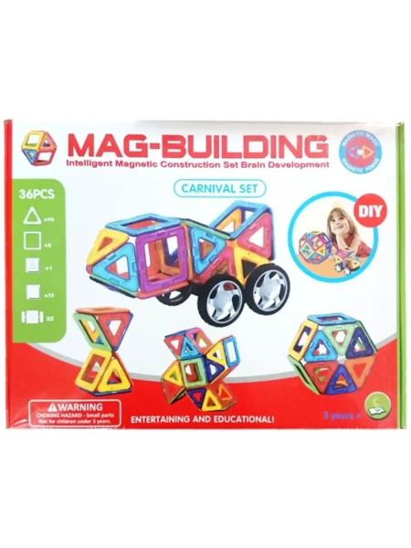 Магнитный конструктор 36 деталей "MAG-BUILDING" - купить с доставкой по ...