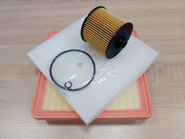 Комплект фильтров для ТО (оригинал) воздушный+ салонный+ масляный Geely ...