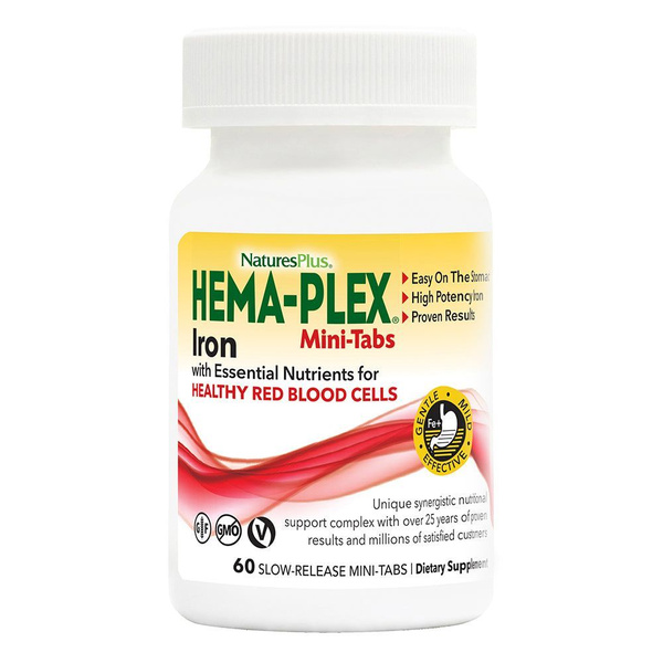 Hema-Plex, mini-tabs, комплекс с железом, 60 мини-таблеток - купить с ...